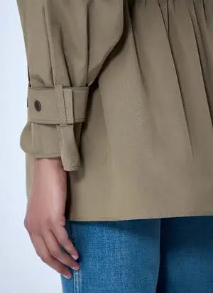 Chloé Gathered High-collar Jacket