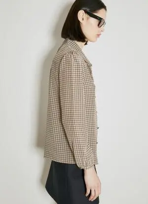 Prada Jacquard Crepe De Chine Shirt