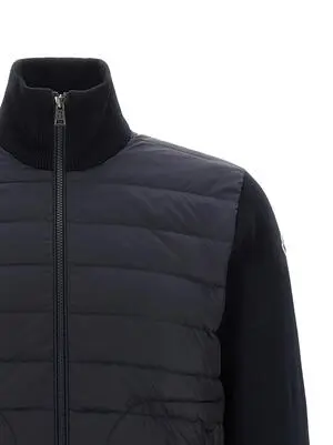 Moncler Padded Cardigan - Blue