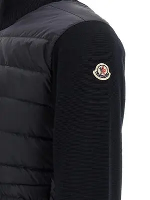 Moncler Padded Cardigan - Blue