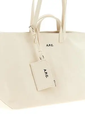 A.p.c. Le Drummer Toile' Large Shopping Bag - Cream