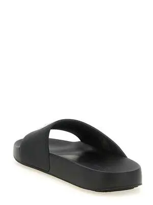 Givenchy Label Rubber Mules - Black