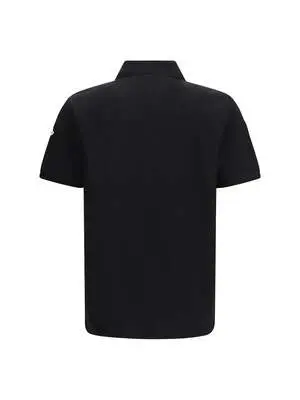 Moncler Cotton Piqué Polo Shirt With Logo