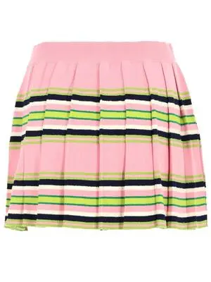 Casablanca Striped Viscose Mini Skirt - Multicolor