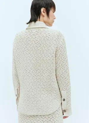 Bottega Veneta Textured Knit Shirt - Cream