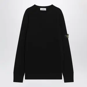 Stone Island Ribbed Crew-neck Sweater - Black
