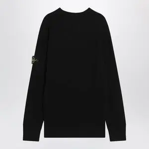 Stone Island Ribbed Crew-neck Sweater - Black