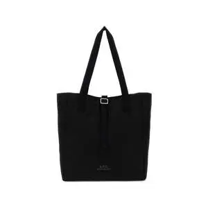 A.p.c. Logo Print Shoulder Bag - Black