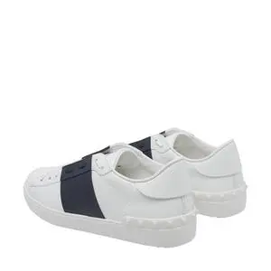 Valentino Garavani Open Leather Sneakers - Black