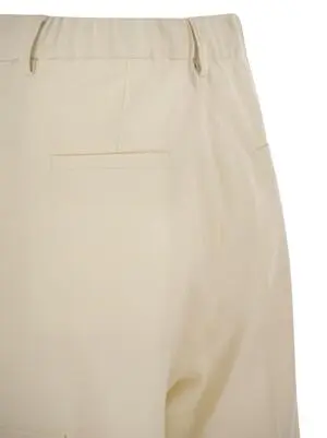 Herno Cargo Trousers In Wool And Viscose Blend