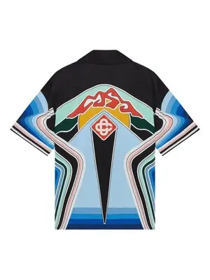 Casablanca Graphic Mountain Print Shirt - Multicolor