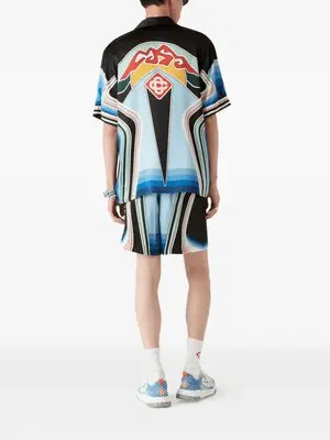Casablanca Graphic Mountain Print Shirt