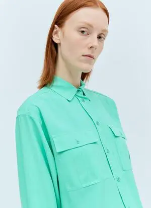 Max Mara Flap Pockets Silk Shirt