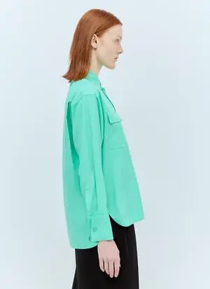 Max Mara Flap Pockets Silk Shirt