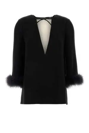 Valentino Garavani Silk Blouse - Black