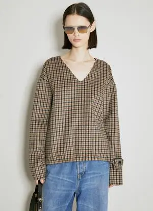 Prada Cashgora Check Top