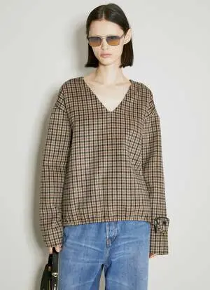 Prada Cashgora Check Top
