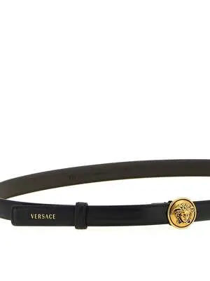 Versace Medusa Buckle Belt - Black