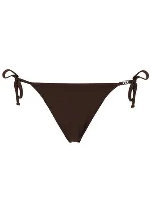 DIESEL® Slip Bikini Con Dettaglio Oval D - Brown