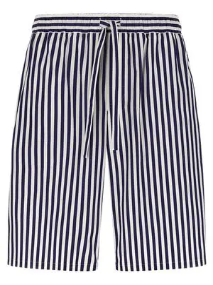 Dolce & Gabbana Striped Bermuda Shorts - Blue