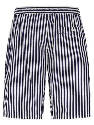 Dolce & Gabbana Striped Bermuda Shorts - Blue
