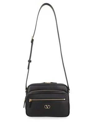 Valentino Garavani Borsa Antibes Con Logo - Black