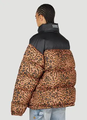 Vetements Leopard Print Puffer Jacket