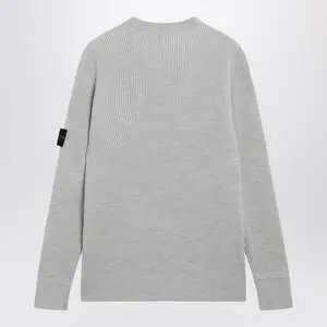 Stone Island Sand Ribbed Crew-neck Sweater