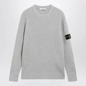 Stone Island Sand Ribbed Crew-neck Sweater - Cream