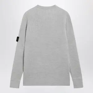 Stone Island Sand Ribbed Crew-neck Sweater - Cream