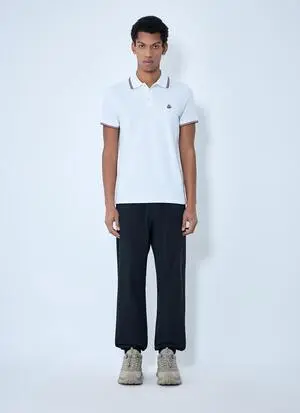 Moncler Piqué Polo Shirt - White