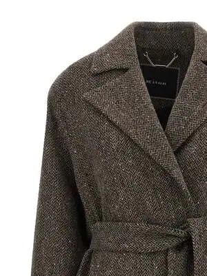 Kiton Chevron Wool Coat