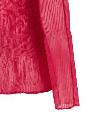 Issey Miyake Chiffon Twist 1' Top - Pink