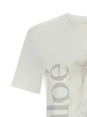 Chloé Printed T-shirt - White