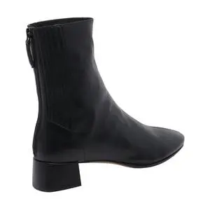 AQUAZZURA Tres Honore Leather Pump Booties - Black