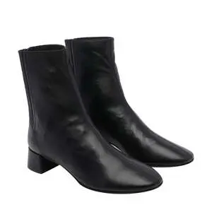 AQUAZZURA Suede Ankle Booties - Black