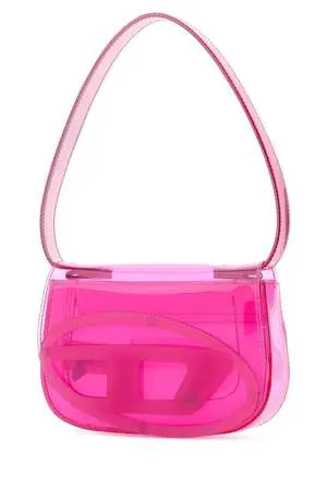 DIESEL® Fuchsia Rubber 1dr Shoulder Bag - Pink