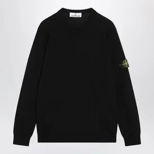 Stone Island Wool Crew-neck Sweater - Black