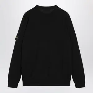 Stone Island Wool Crew-neck Sweater - Black