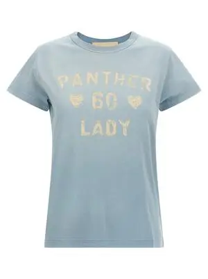 Valentino Garavani Valentino Garavani Women Valentino Garavani 'Panther Lady' T-Shirt Blue