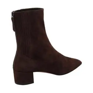 AQUAZZURA Saint Honore Suede Booties - Brown