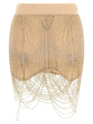 ATTICO The Attico Women Beads Embroidery Skirt