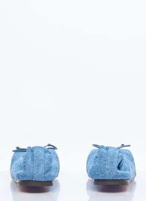 Jacquemus Denim Les Ballerines Flats - Blue