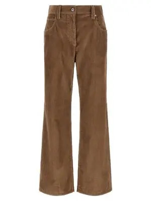 Brunello Cucinelli Straight Corduroy Trousers - Brown