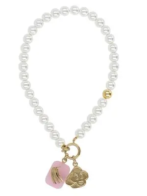 Casablanca Collana Icon Pearl - White