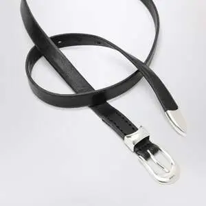 Our Legacy Olega Belt In Calfskin Leather - Black