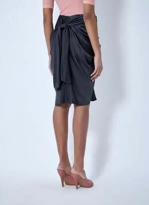 Chloé Draped Knot Detail Skirt