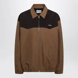 Miu Miu Oversized Vichy Check Blouson - Brown