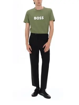 BOSS Pantalone Chino Con Coulisse - Black