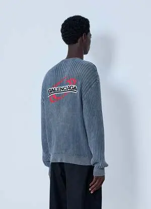 Balenciaga Ribbed Knit Sweater